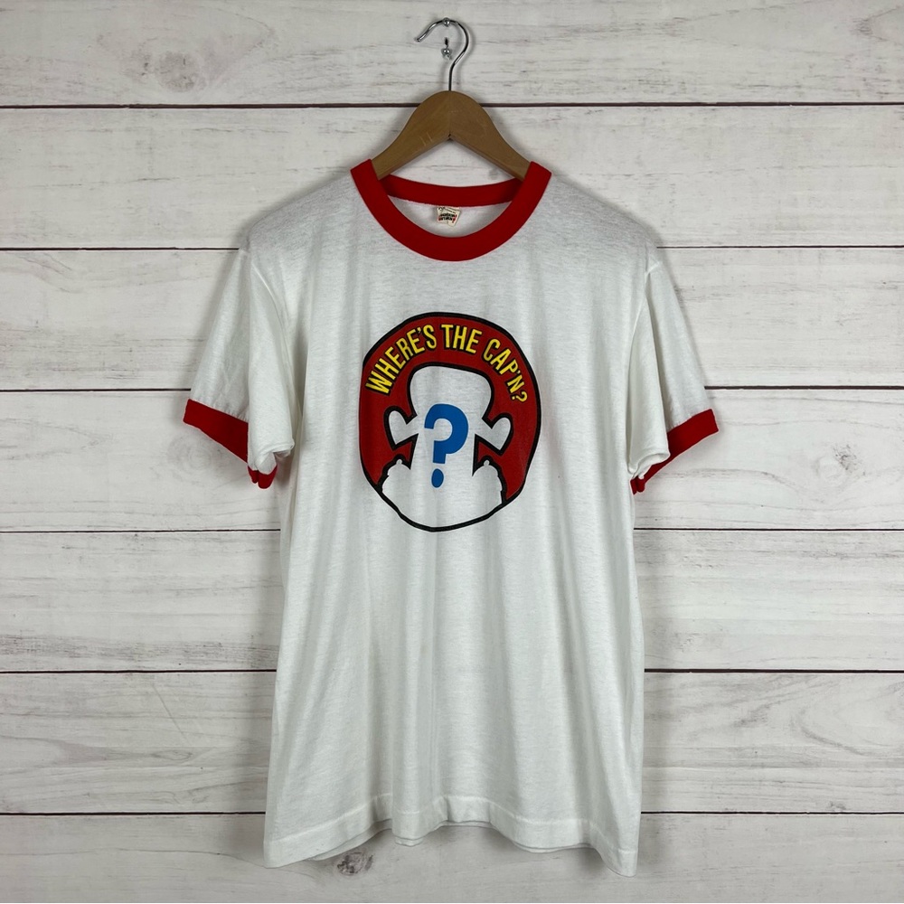 Vintage Rare 1980s Captain Crunch Cereal Ringer T-Shi… - Gem